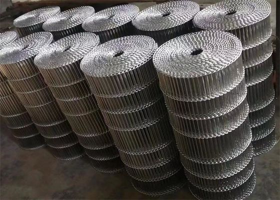 Flat Flex Ladder Wire Mesh Conveyor Belt For Food Processing