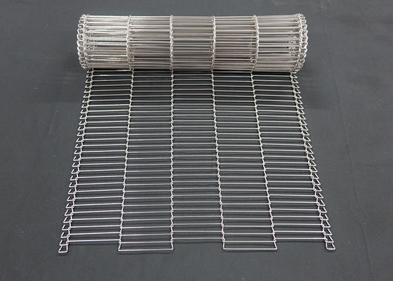 1mm Food Chocolate Enrober Wire Mesh Conveyor Belt Stainless Steel Flat ...