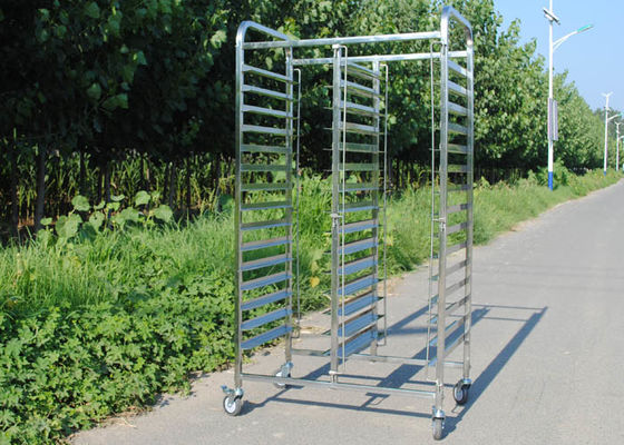 1mm SGS 201 Grade Stainless Steel Rack Trolley With Wheel