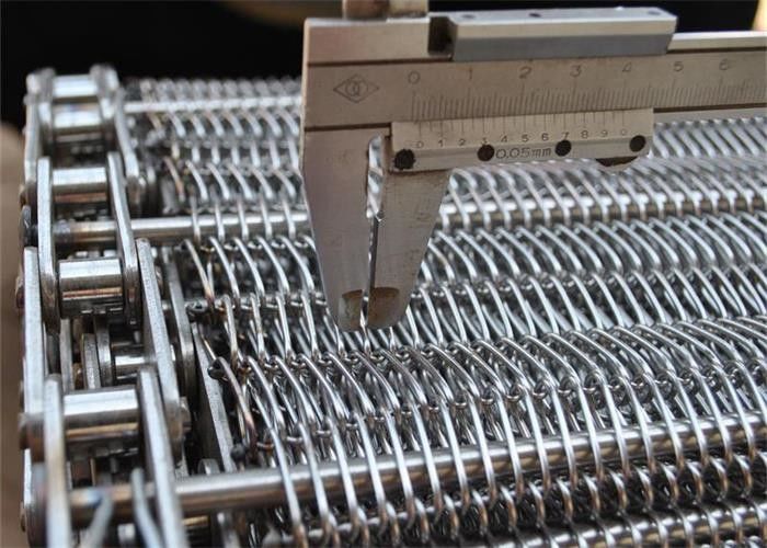 Food Grade 0.5mm Wire Mesh Conveyor Belt 304 Stainless Steel Chain Link ...