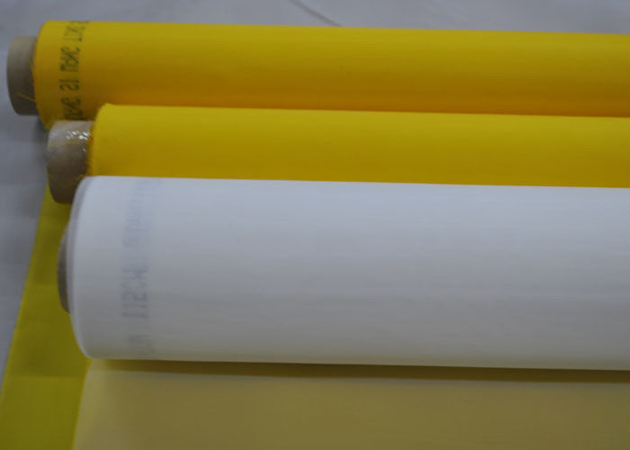 45" White 160 Mesh Screen Polyester Printing For Glass / Ceramic , FDA ...
