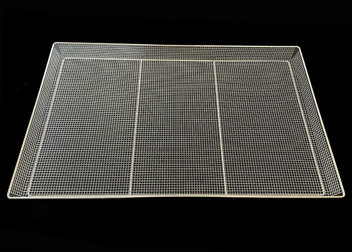 400 X 600 Mm Wire Mesh Trays Stainless Steel Crimped For Food Drying