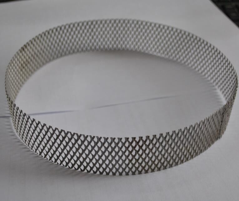 304 Stainless Steel Wire Expanded Mesh Circle As Filter , Metal Mesh Type