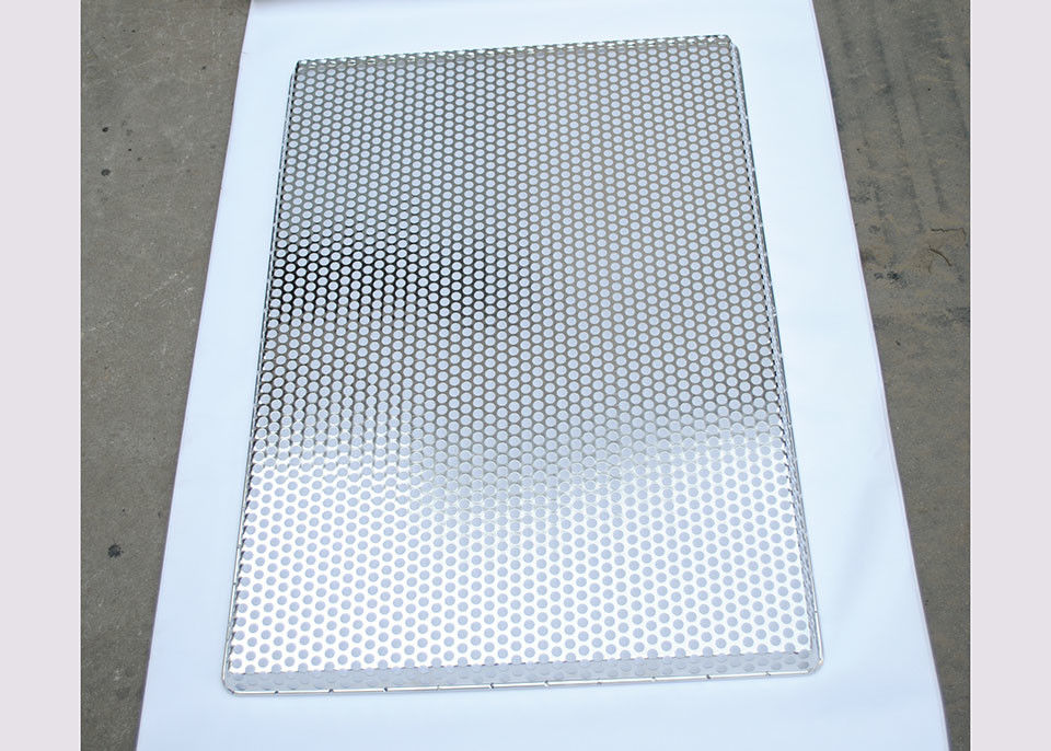 Stainless Steel Perforated Drying Wire Mesh Tray Production Type ...