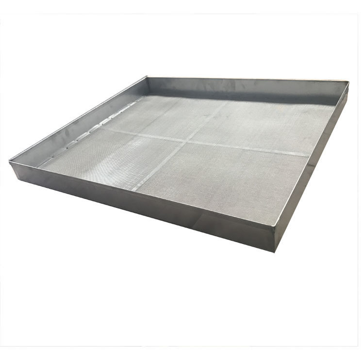 Stainless Steel Woven Mesh Screen Rectangular Tray , 0.6mm Opening ...
