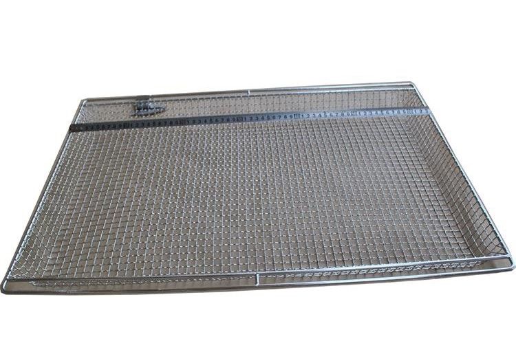 304 Stainless Steel Wire Mesh Baking Tray / BBQ Grill Wire Mesh SGS Listed
