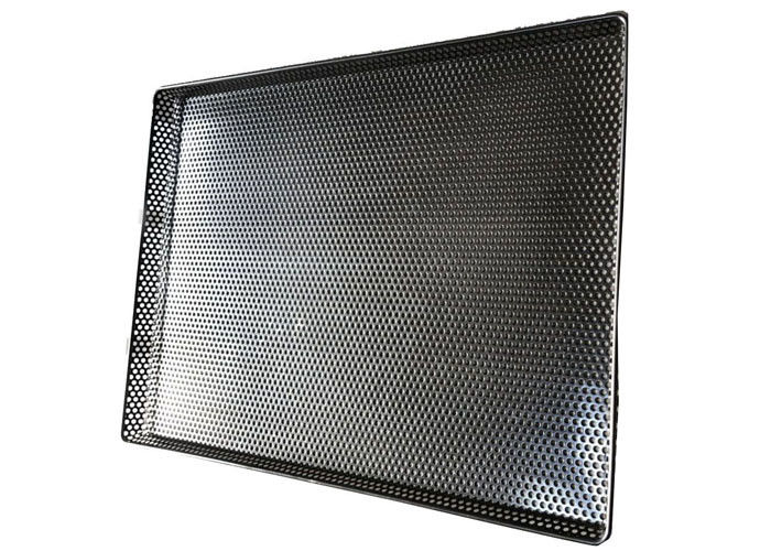 600*400mm Perforated Wire Mesh Baking Tray Bread Pans For Oven SGS Listed