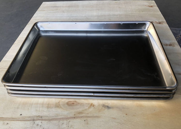 40*30cm Stainless Steel Wire Mesh Cable Tray , Flat Bbq Grill Wire Mesh Pan