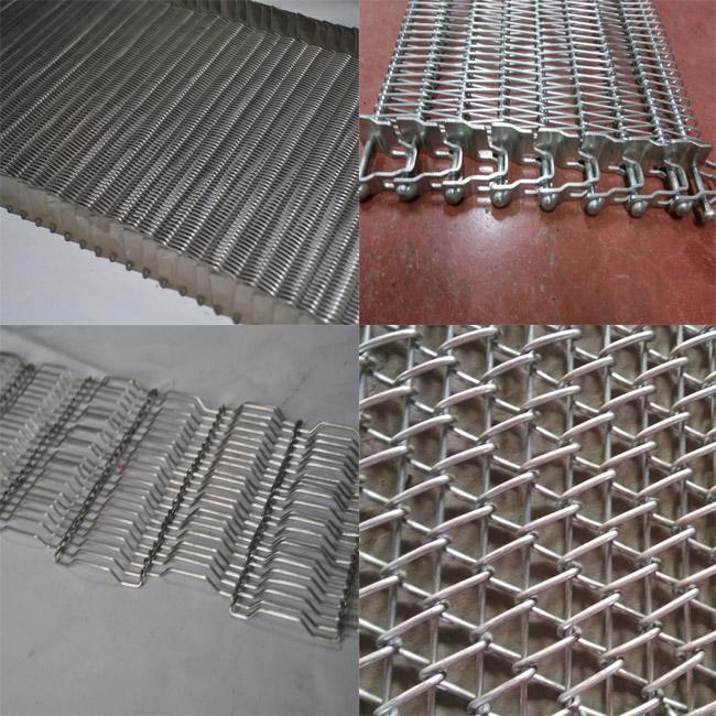 Balance Spiral Wire Mesh Conveyor Belt Baffle For Cooling And Freezing