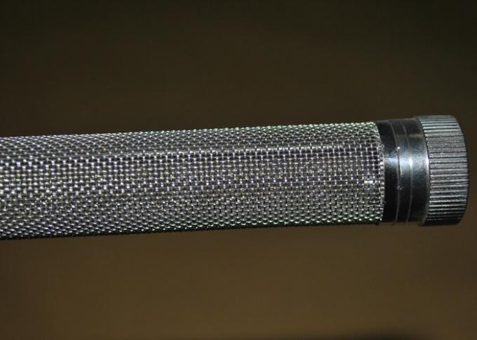 Perforated Mesh Screen Filter Tube Cartridge / Cylindrical Metal Mesh ...