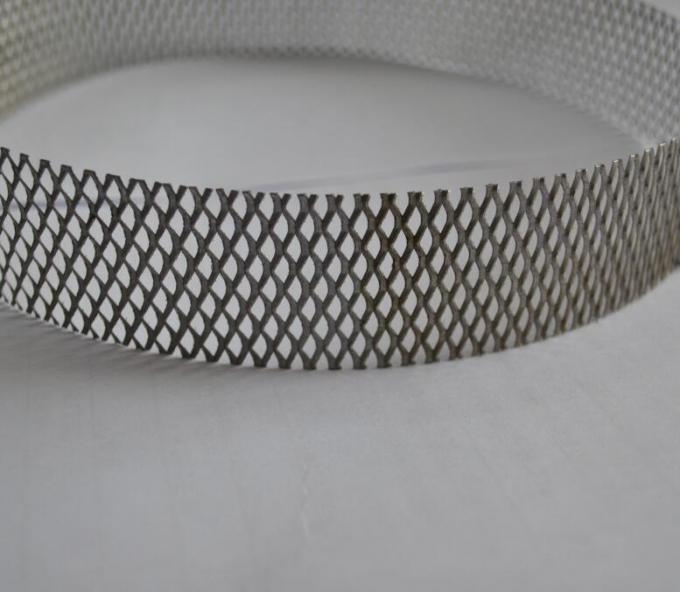 304 Stainless Steel Wire Expanded Mesh Circle As Filter , Metal Mesh Type