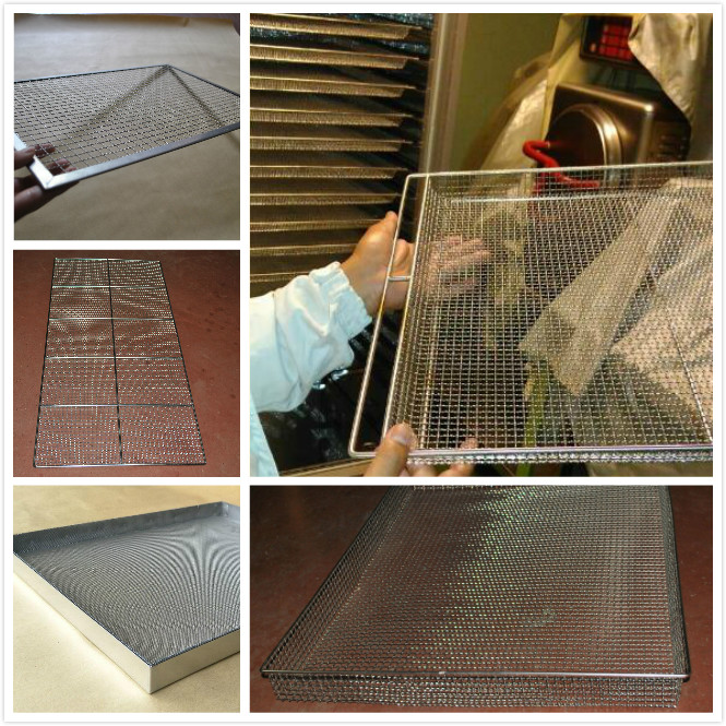 Frame Wire Mesh Tray For Food Baking , Dehydration , 304 Food Grade