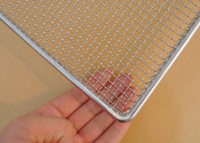 Stainless Steel Wire Mesh Tray Light Weight With Heat Resistant FDA SGS