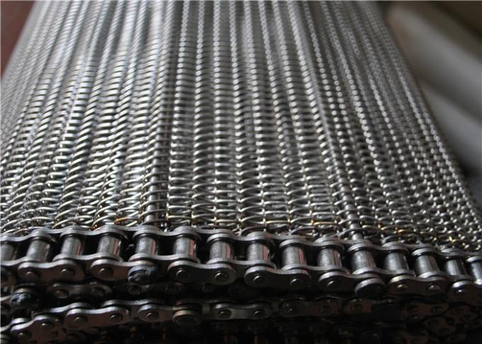 Flat Surface Stainless Steel Metal Wire Mesh Chain Link Conveyor Belt ...