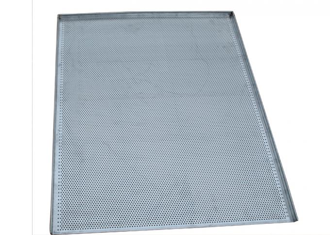 Perforated Rectangular Baking Tray , Commercial Bakery Equipment Cake Pans