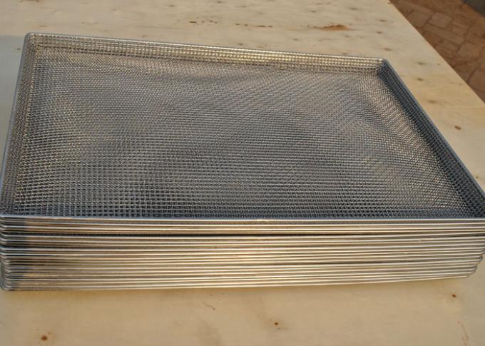 18*25*1 inch Wire Mesh Baking Tray Stainless Steel For BBQ / Drying Food