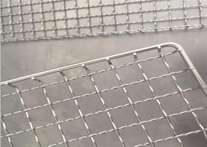 Durable Stainless Steel Wire Mesh Tray For Food Industry , Heat Resistance