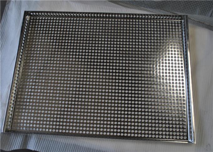Durable Stainless Steel Wire Mesh Tray For Food Industry , Heat Resistance