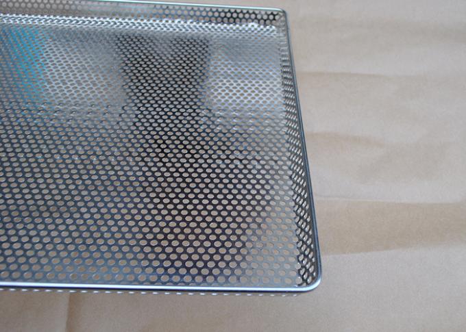 Perforated Stainless Steel Wire Mesh Tray Food Grade For Food Industry