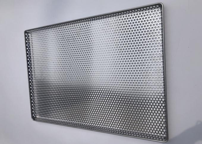 460*660 Mm Perforated Drying Stainless Steel Mesh Tray For Dry Herbs