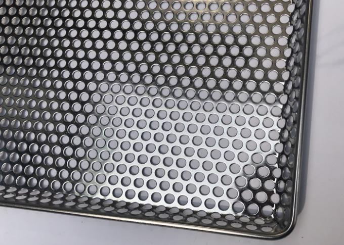 460*660 Mm Perforated Drying Stainless Steel Mesh Tray For Dry Herbs
