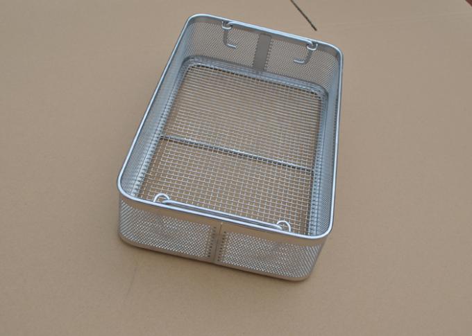 Medical Laboratory Disinfection Stainless Steel Mesh Basket / Wire Mesh ...