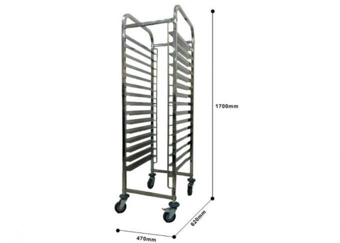 Metal Bakery Cooling Stainless Steel Rack Trolley For Restaurant ...