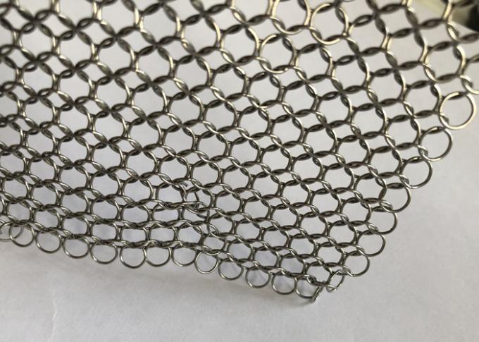 Security Chainmail Welded Ring 0.8mm Stainless Steel Wire Mesh