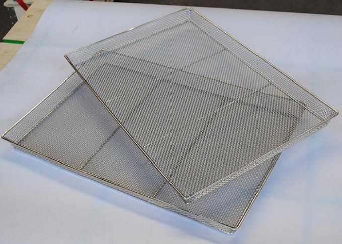 Polishing Stainless Steel 1.2mm Wire Mesh Oven Tray Baking
