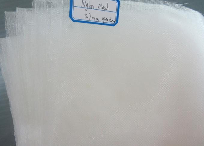 White Monofilament Food Grade Nylon Mesh Fabric For Tea Stockpile