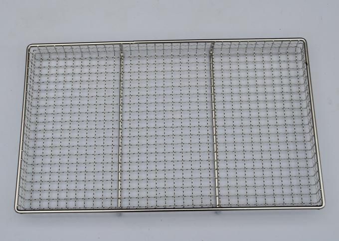 60*40*2.5cm Weave 1.5mm Metal Mesh Tray For Drying Herbs