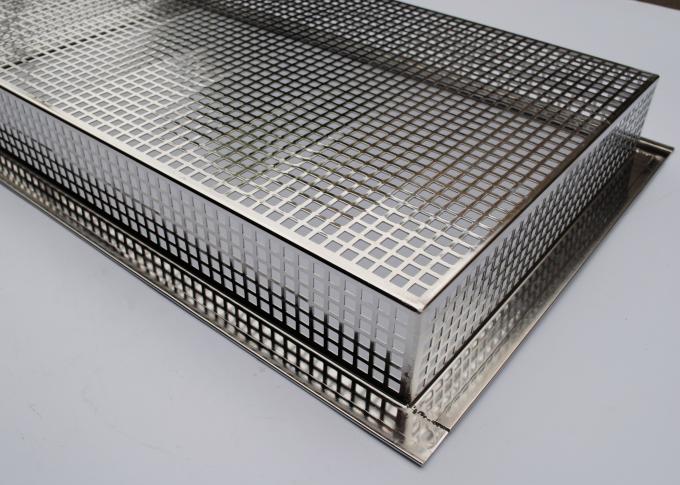 Food Industry FDA Ss201 3cm Wire Mesh Tray