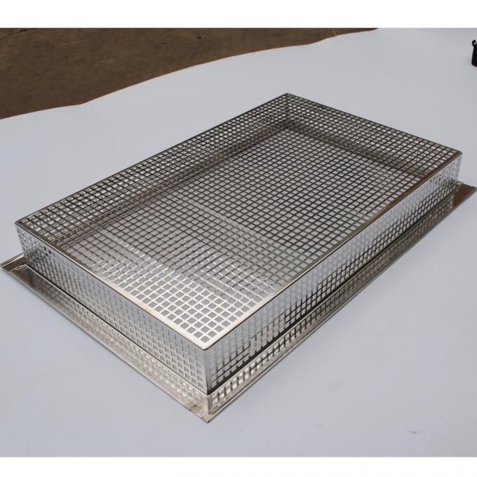 Perforated Baking 0.8mm Thickness Stainless Steel Wire Mesh Trays