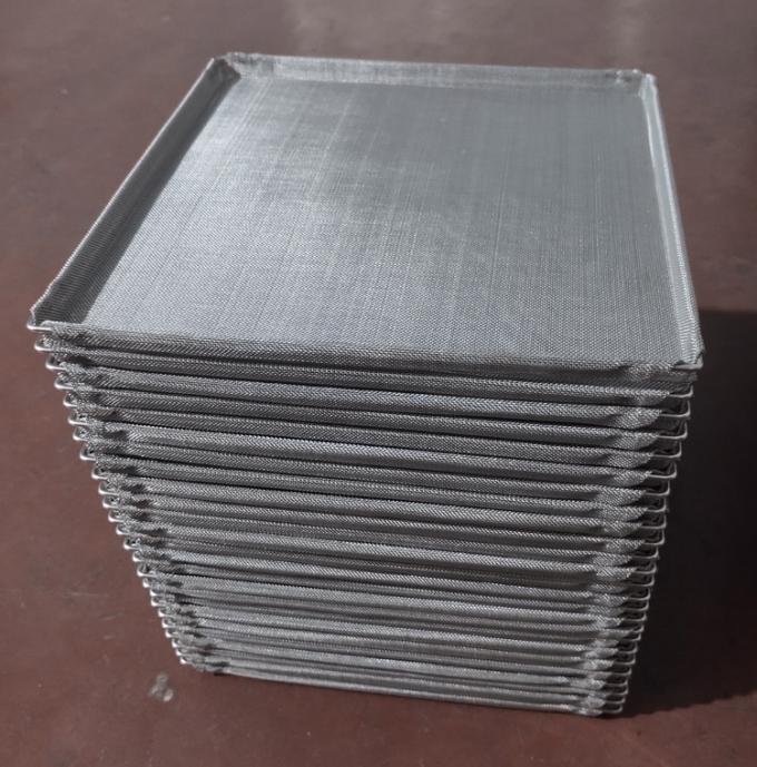 Heat Resistant 1x1mm Hole Dehydration Wire Mesh Tray