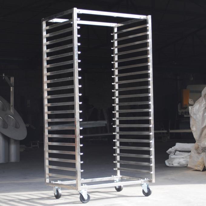 Ss201 15 Layer Bread Trolley For Fast Food Kitchen Equipment