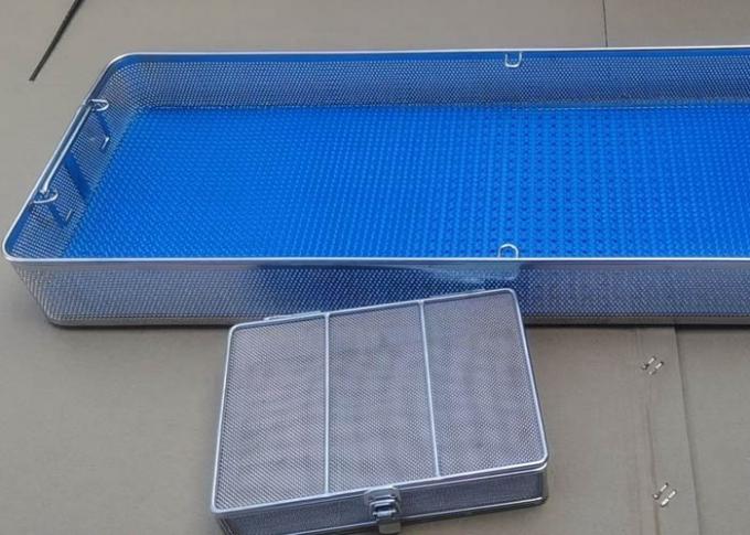 Perforated 316 Stainless Steel Autoclave Tray For Medical Sterilization