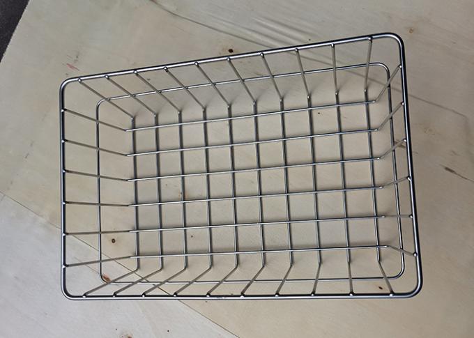 Stacking Stainless Steel 316 Rectangular Wire Mesh Basket Food Grade ...