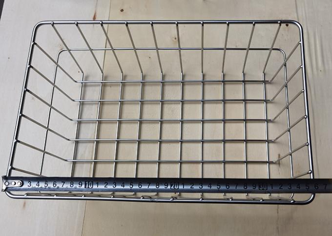 Stacking Stainless Steel 316 Rectangular Wire Mesh Basket Food Grade ...