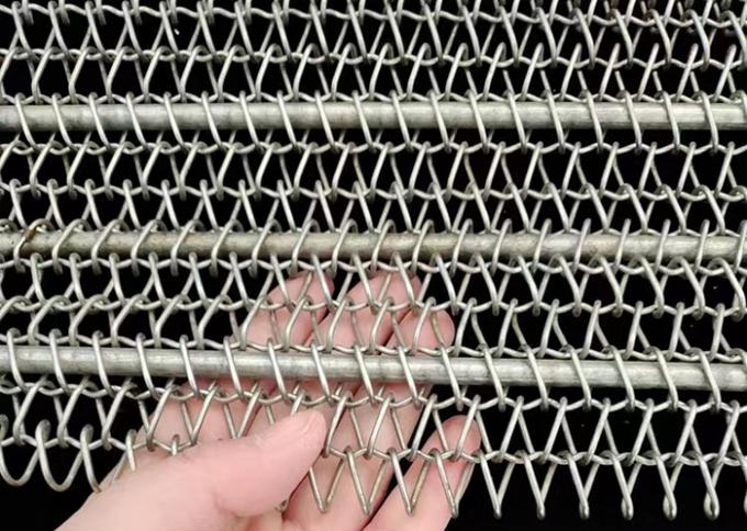 1mm Wire Mesh Conveyor Belt Stainless Steel Balanced Weave Spiral For ...