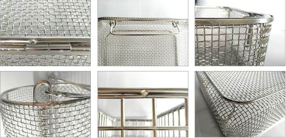Customized Basket Stainless Steel SUS304 Rod Wire Mesh Basket 1000-2000ml