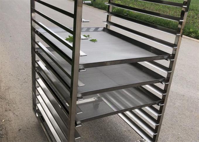 4 Inch Wheels Stainless Steel Rack Trolley 300 Kg For Drying Room