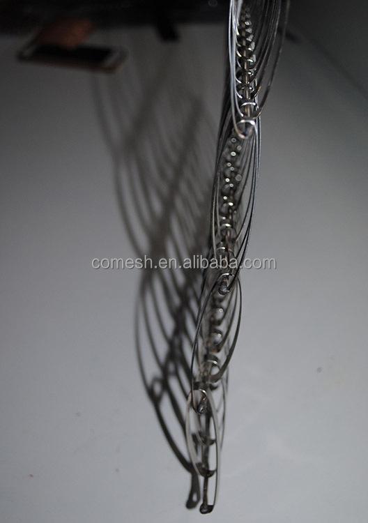Gold Bronze Color Decorative Metal Mesh Curtain Coil Drapery Panel Wall