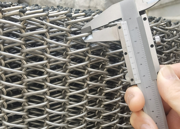 Anticorrosion Wire Mesh Conveyor Belt 15-25mpa Tensile Strength Length ...