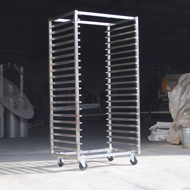 Maximum Storage Capacity Stainless Steel Trolley With 16 Tiers ...