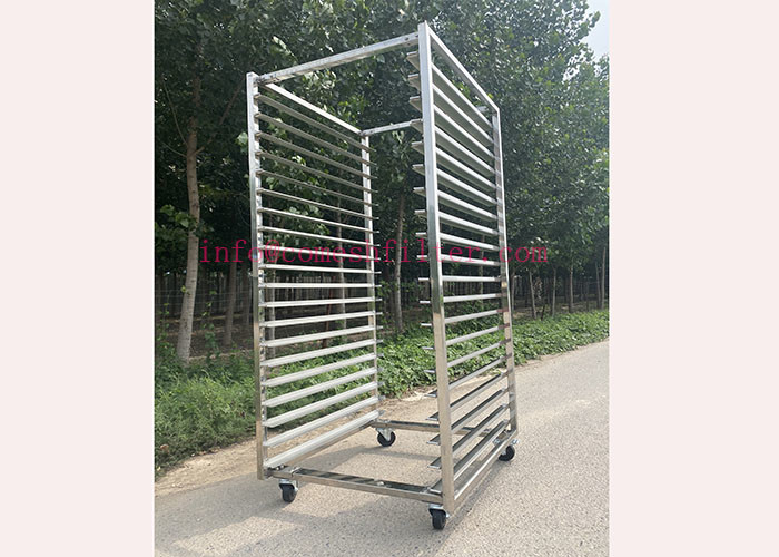 Customized Stainless Steel 304 Trolley with Tray for flower drying
